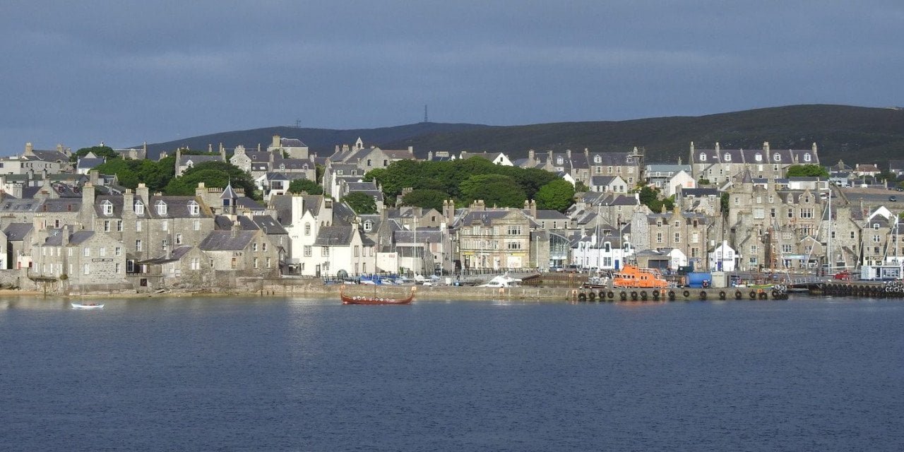 Siete horas en Lerwick.